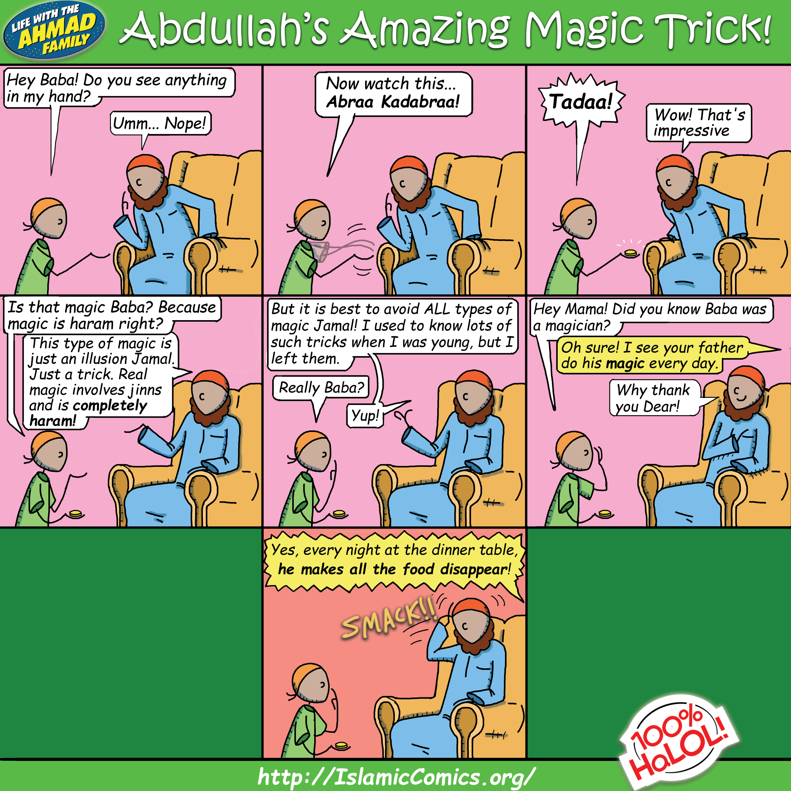 Abdullah's Amazing Magic Trick - Ahmad Family Comic - Islamic Comics